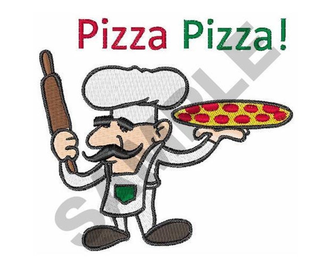 Pizza Pizza - Machine Embroidery Design - Etsy
