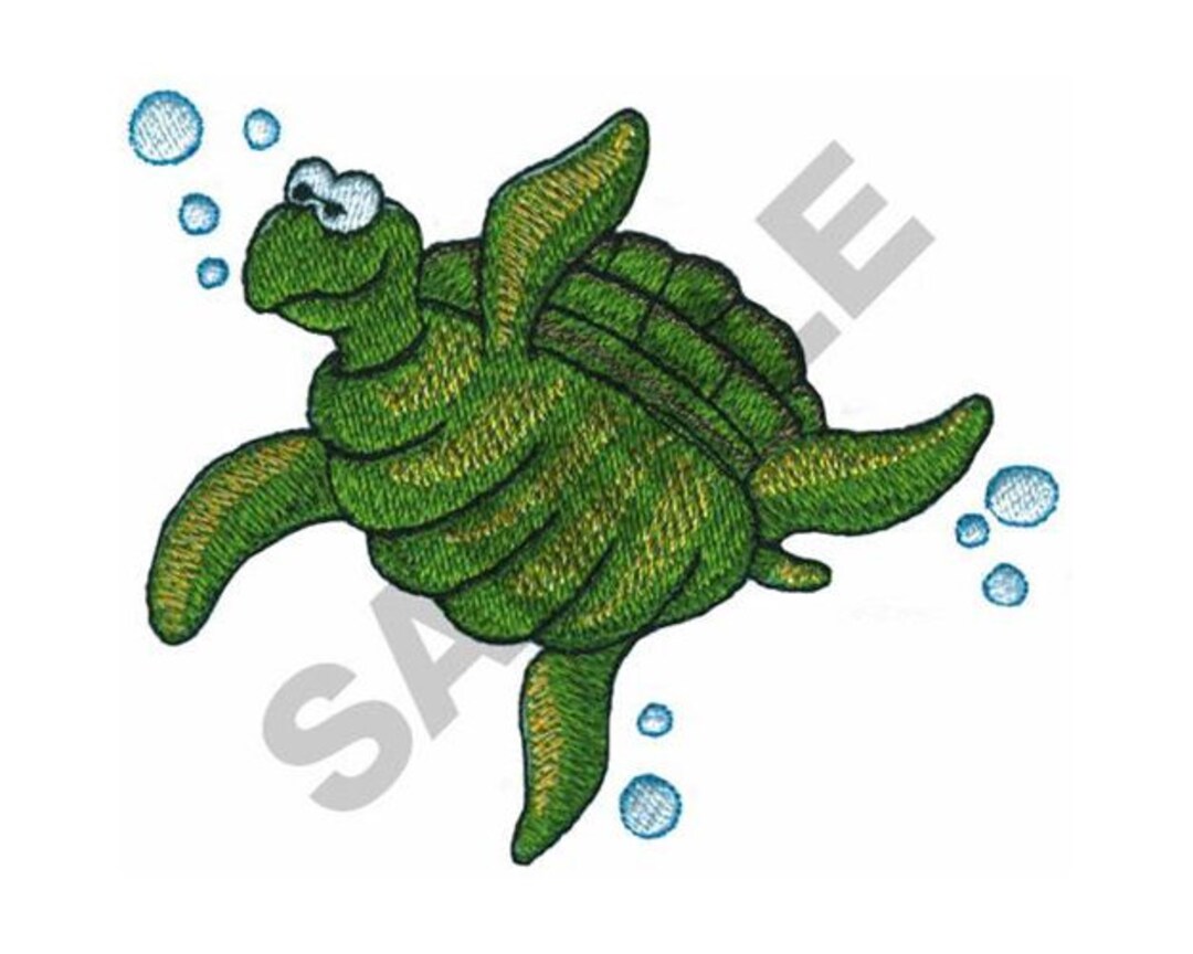 Tortoise Machine Embroidery Design - Etsy