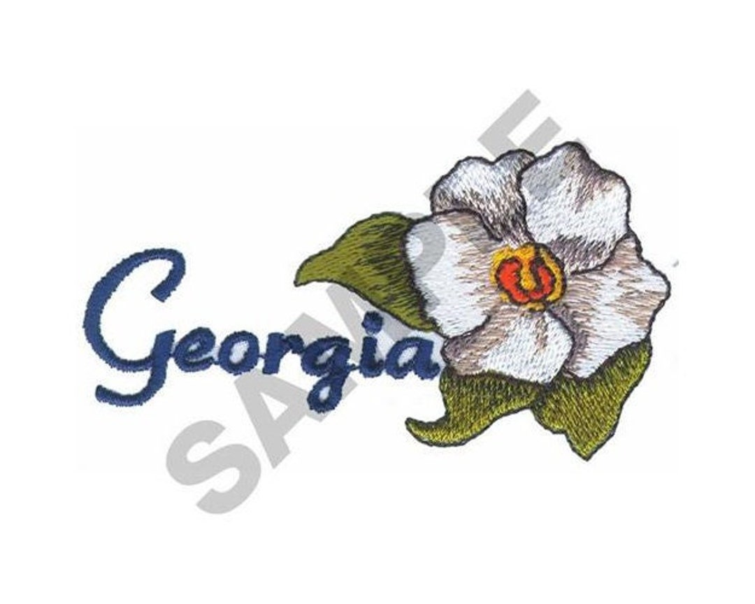 Georgia Machine Embroidery Design - Etsy