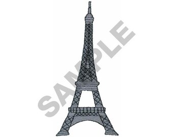 Paris Embroidery Design. Eiffel Tower Embroidery Design. Machine ...