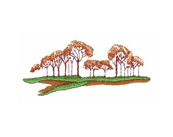 Tree Machine Embroidery Design - Etsy
