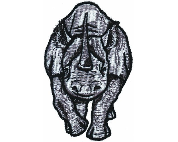 Rhino Machine Embroidery Design - Etsy