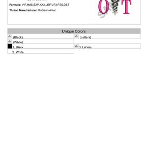 Occupational Therapist - Machine Embroidery Design - Etsy