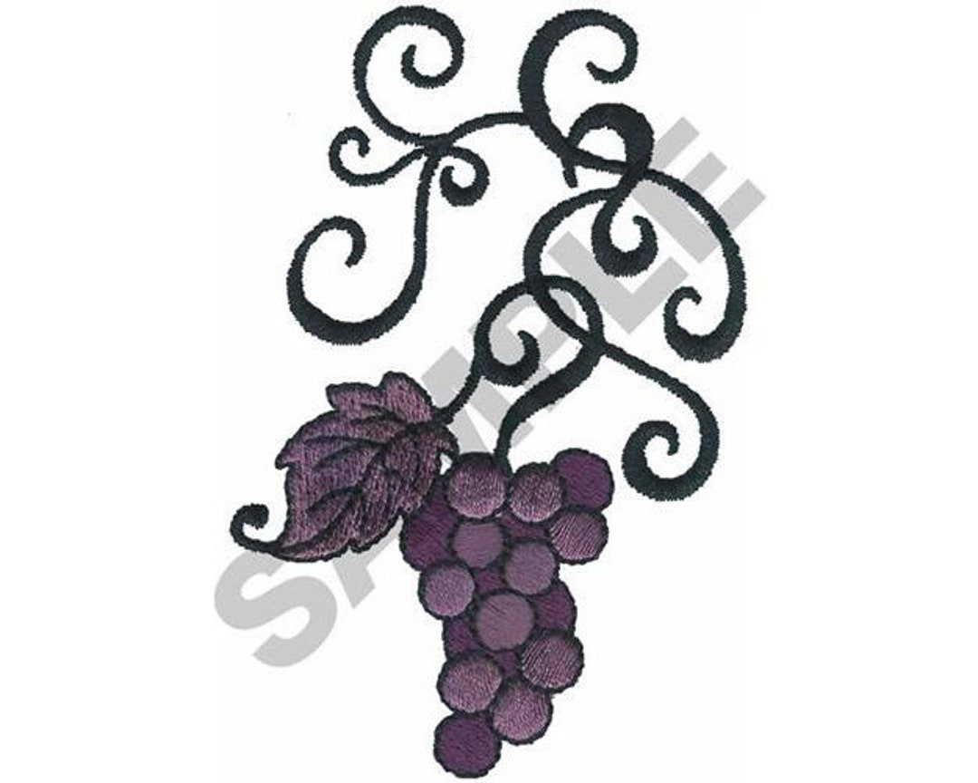 Grapes Machine Embroidery Design - Etsy