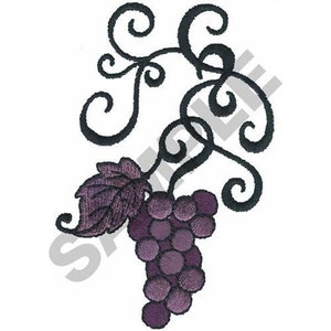 Grapes Machine Embroidery Design - Etsy