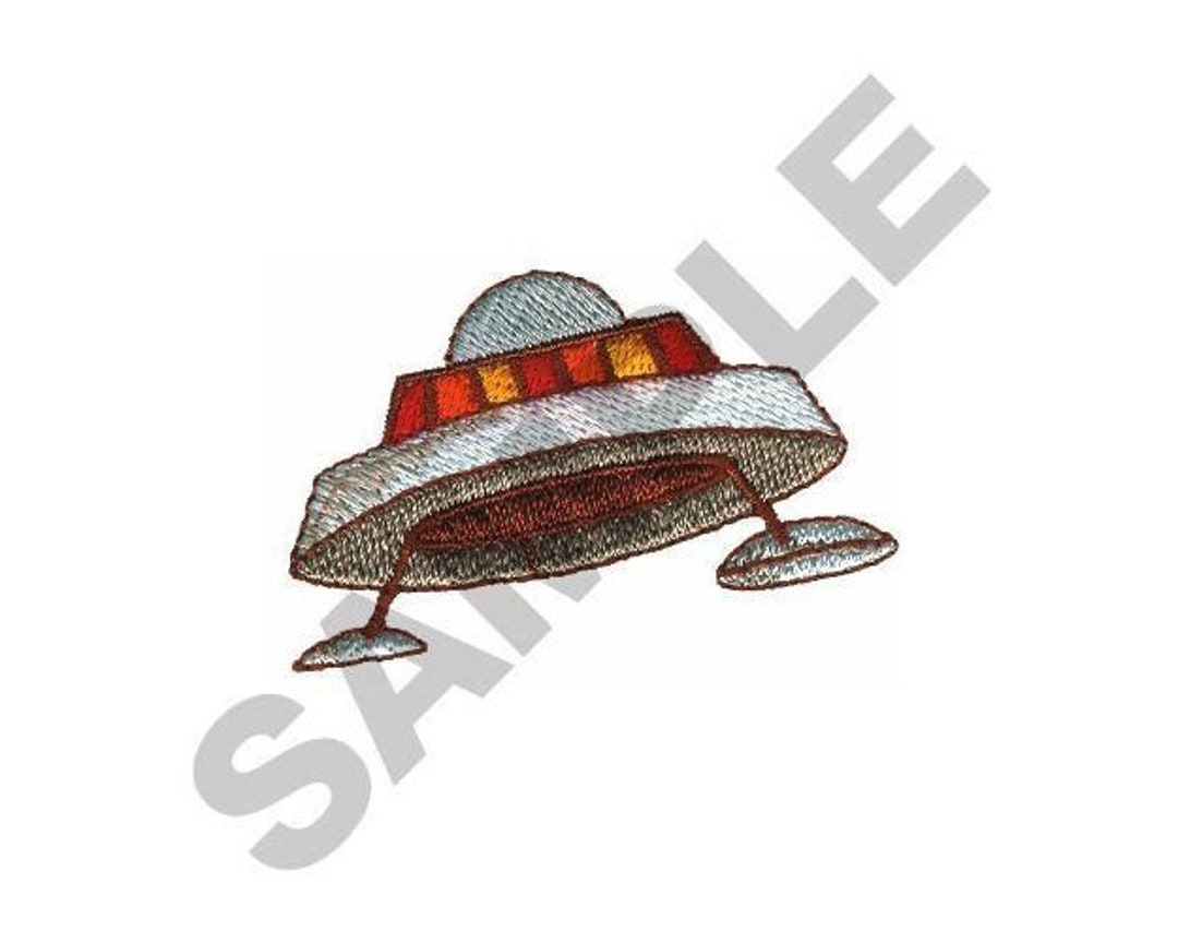 Spaceship Machine Embroidery Design - Etsy