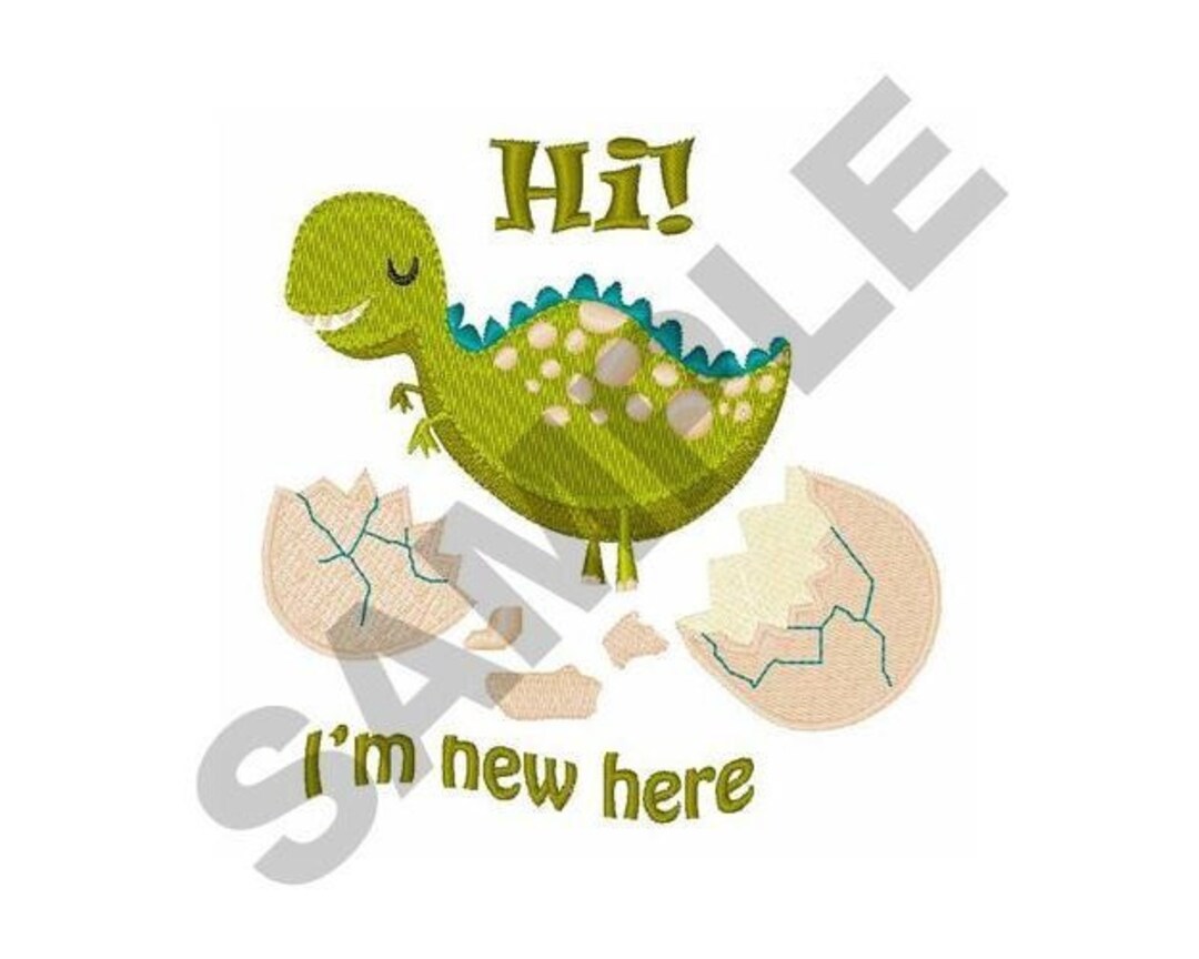 Im New Here Machine Embroidery Design - Etsy