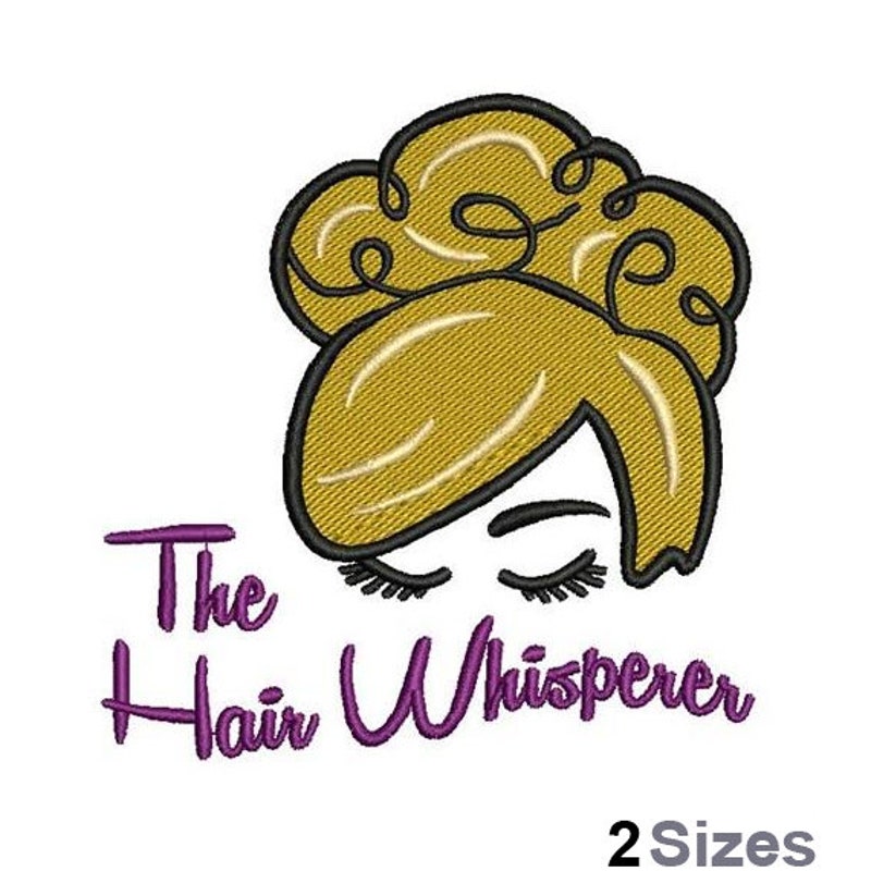 Hair Stylist Embroidery Design - Etsy