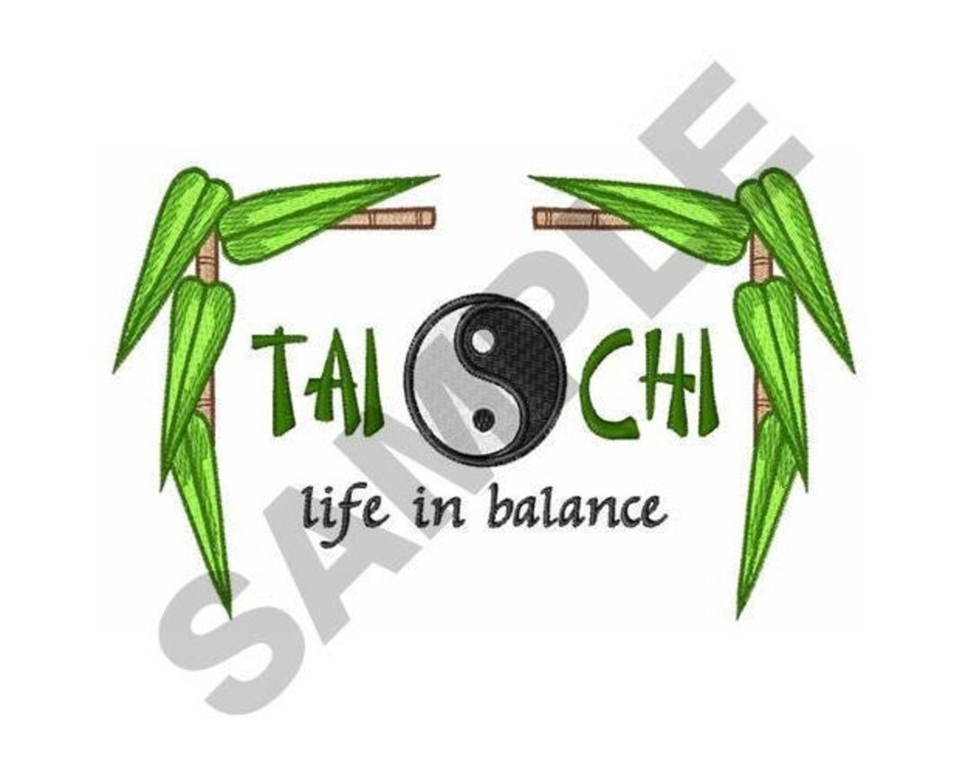 Bamboo Tai Chi Machine Embroidery Design - Etsy