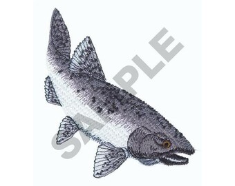 Salmon Fish Machine Embroidery Design - Etsy