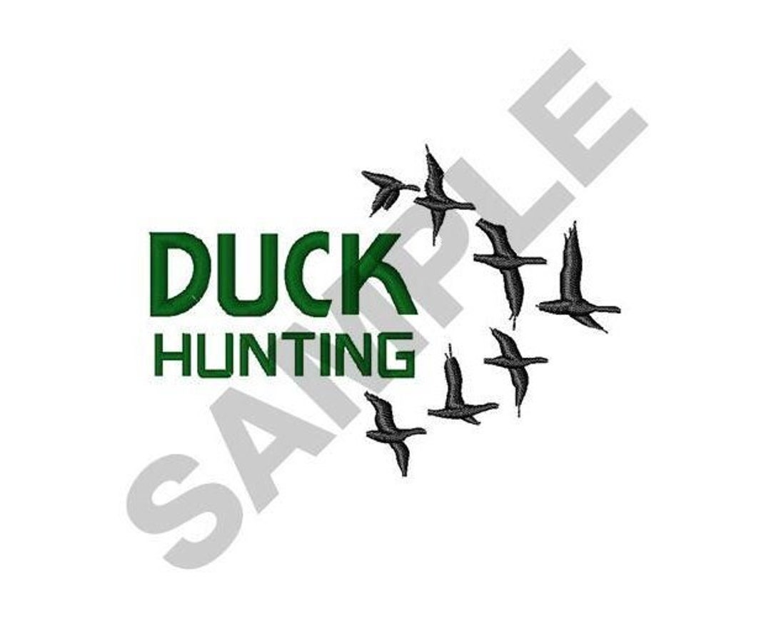 Duck Hunting Machine Embroidery Design - Etsy