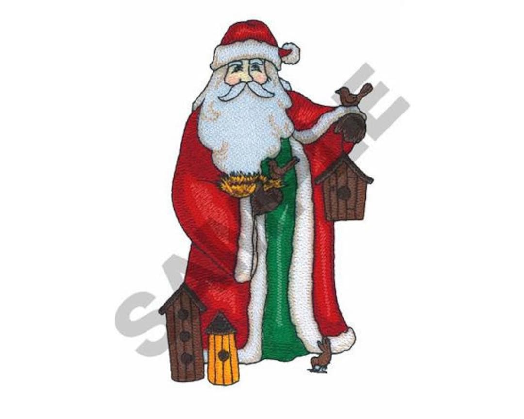 SANTA - Machine Embroidery Design - Etsy