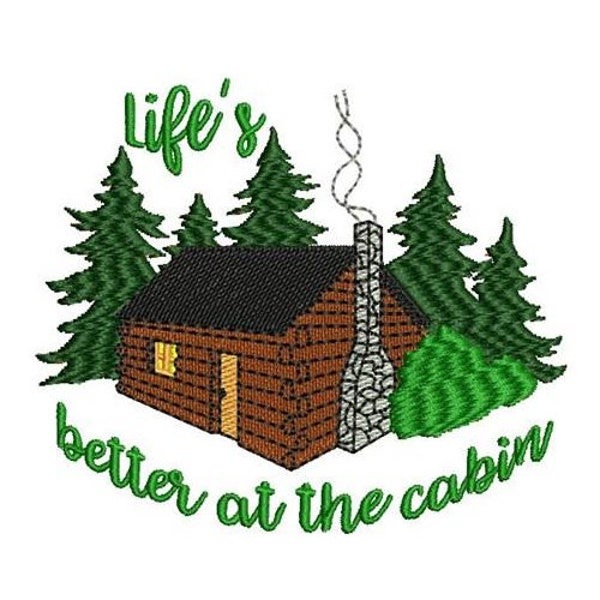 Cabin Embroidery - Etsy