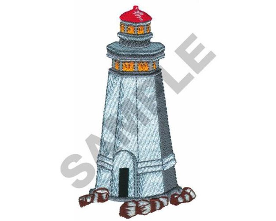 Lighthouse Machine Embroidery Design - Etsy