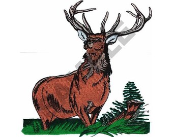 Leaping Deer Machine Embroidery Design - Etsy