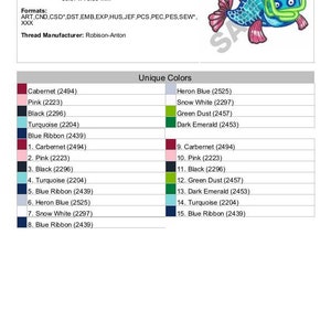 Fish Snorkeling - Machine Embroidery Design - Etsy