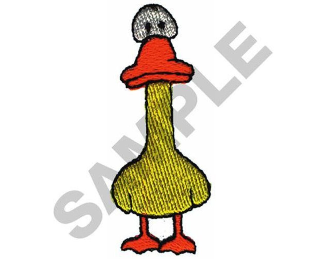Long Neck Duck Machine Embroidery Design - Etsy