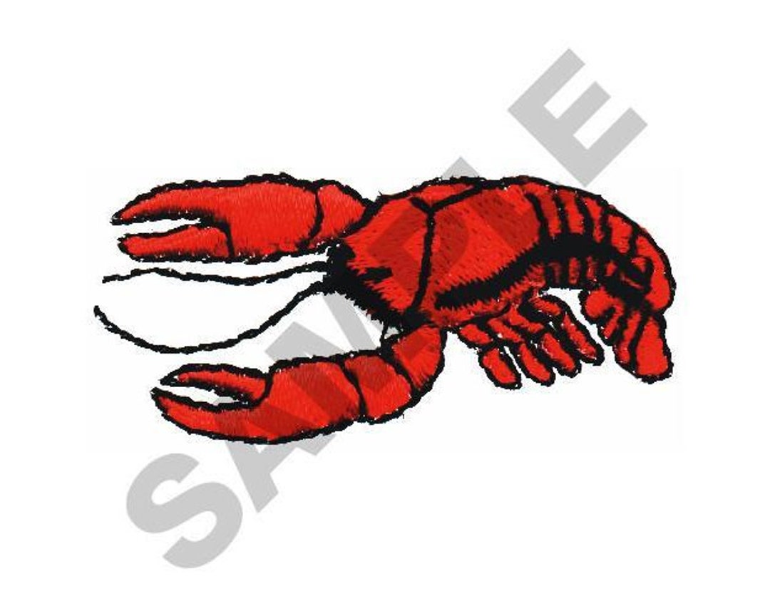 Lobster Machine Embroidery Design - Etsy