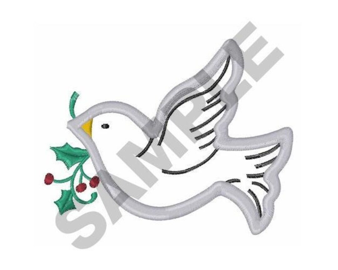 Dove Applique Machine Embroidery Design - Etsy