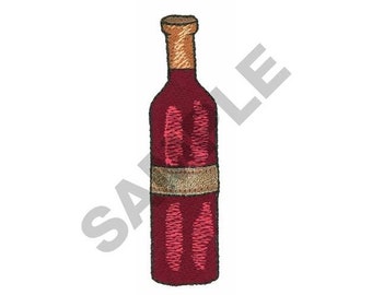 Wine Bottle Machine Embroidery Design, Embroidery Designs, Machine ...