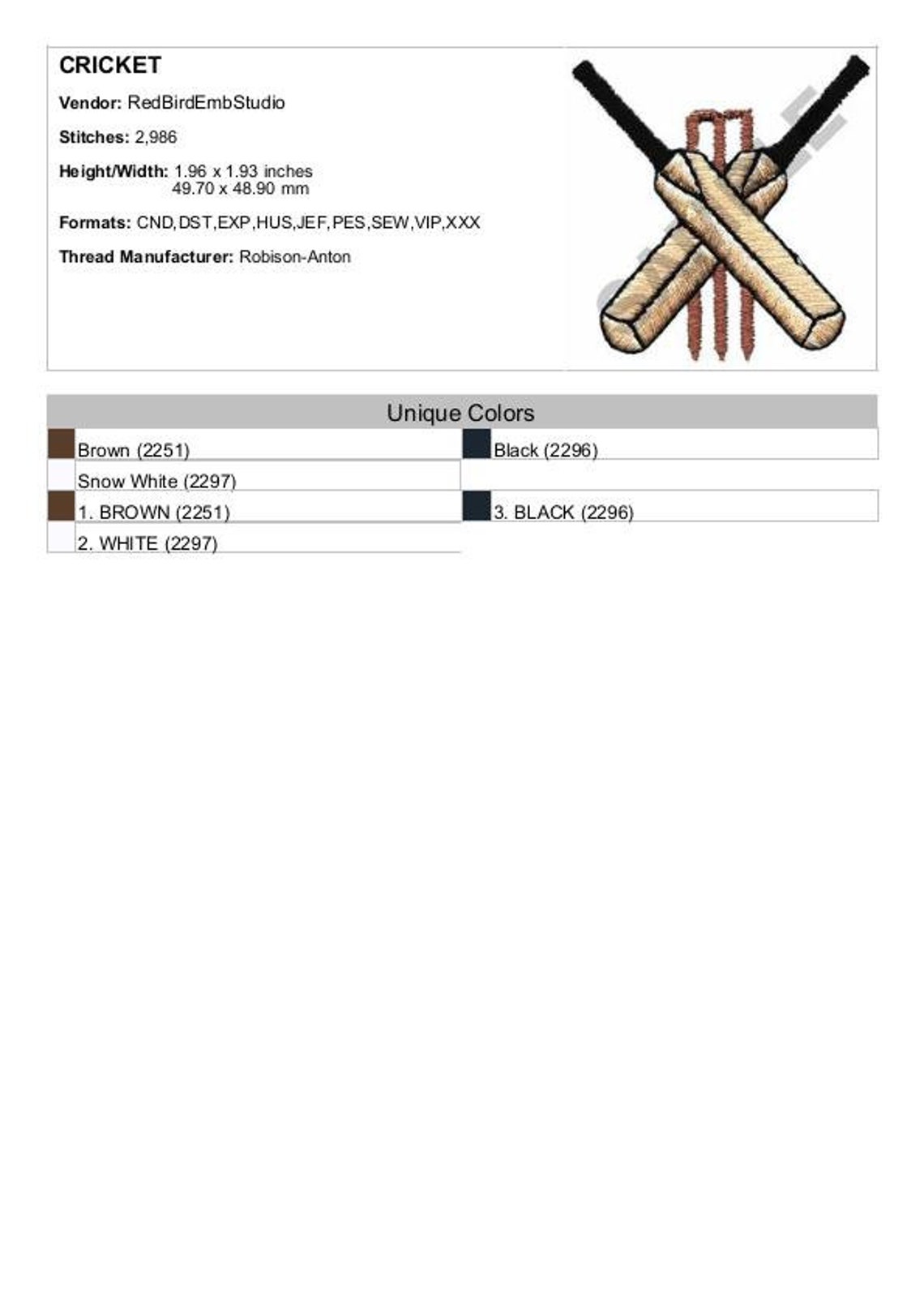 Cricket Machine Embroidery Design - Etsy