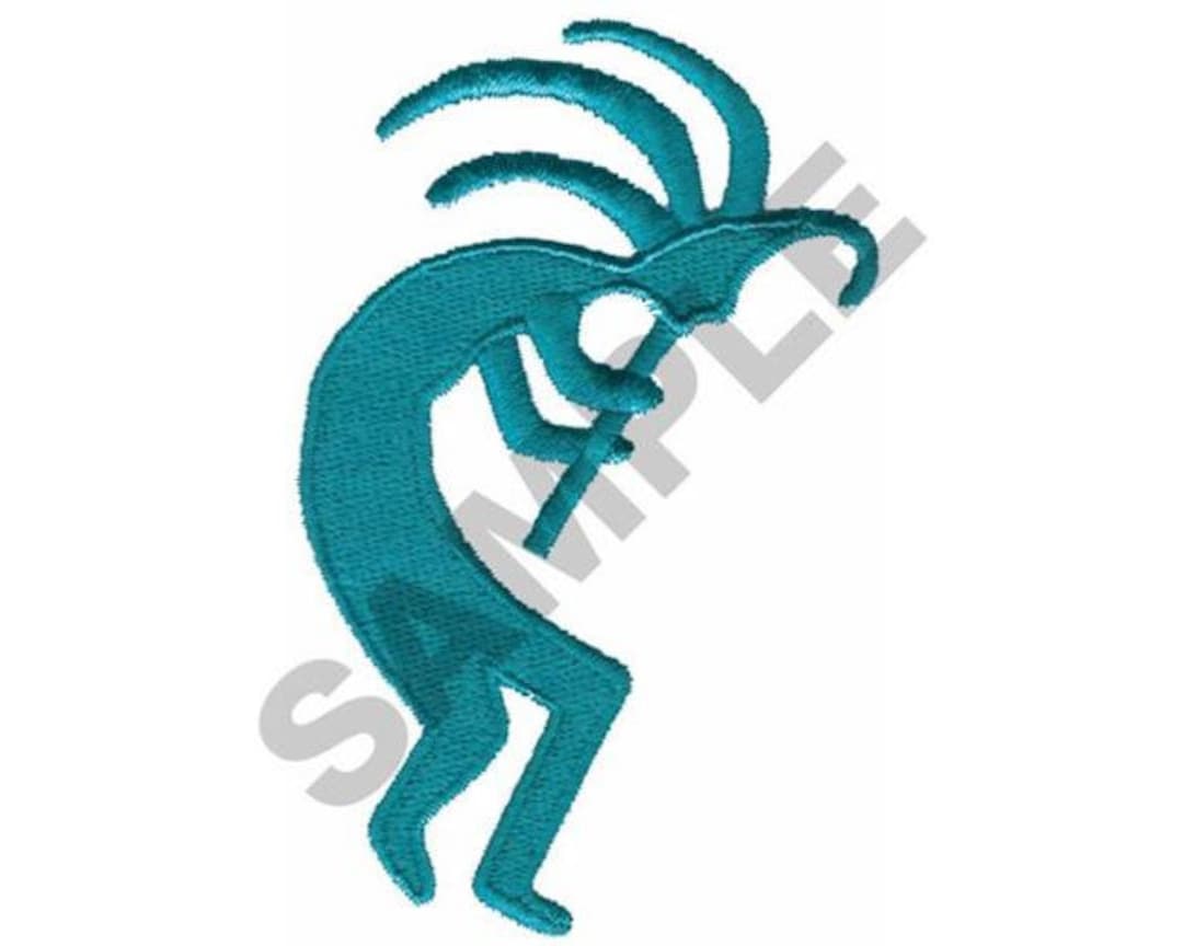 Kokopelli Machine Embroidery Design - Etsy
