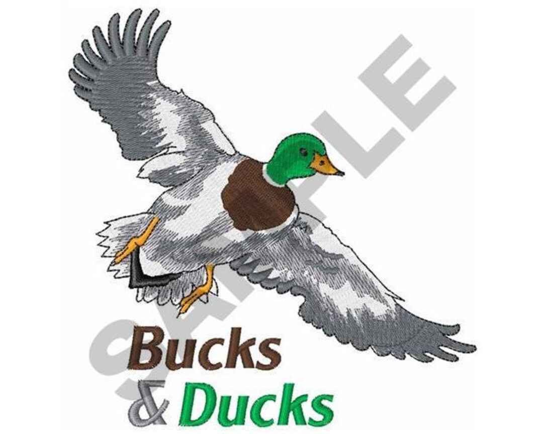 Bucks and Ducks Machine Embroidery Design - Etsy