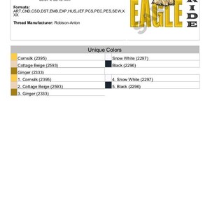 Eagle Pride - Machine Embroidery Design - Etsy