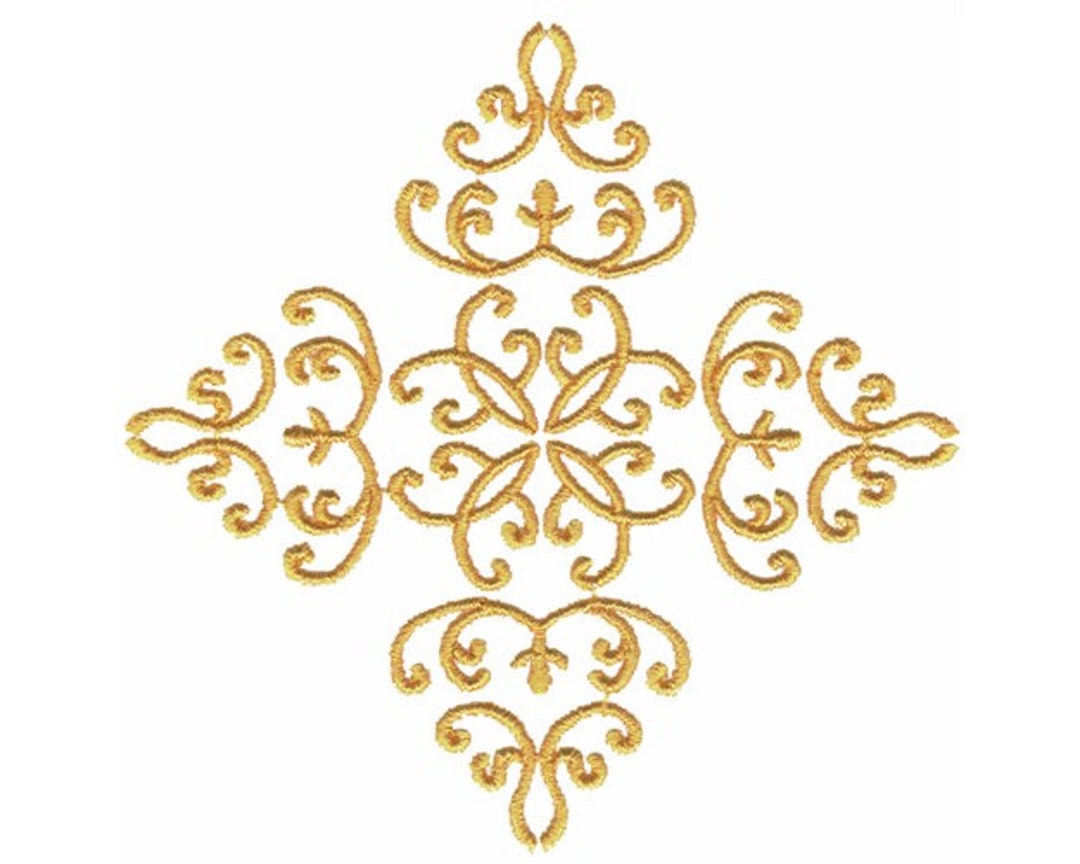 Scroll - Machine Embroidery Design - Etsy