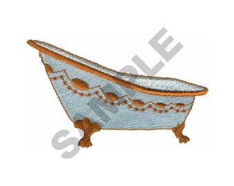 Bubbly Bathtub Machine Embroidery Design, Bathtub Embroidery Pattern ...
