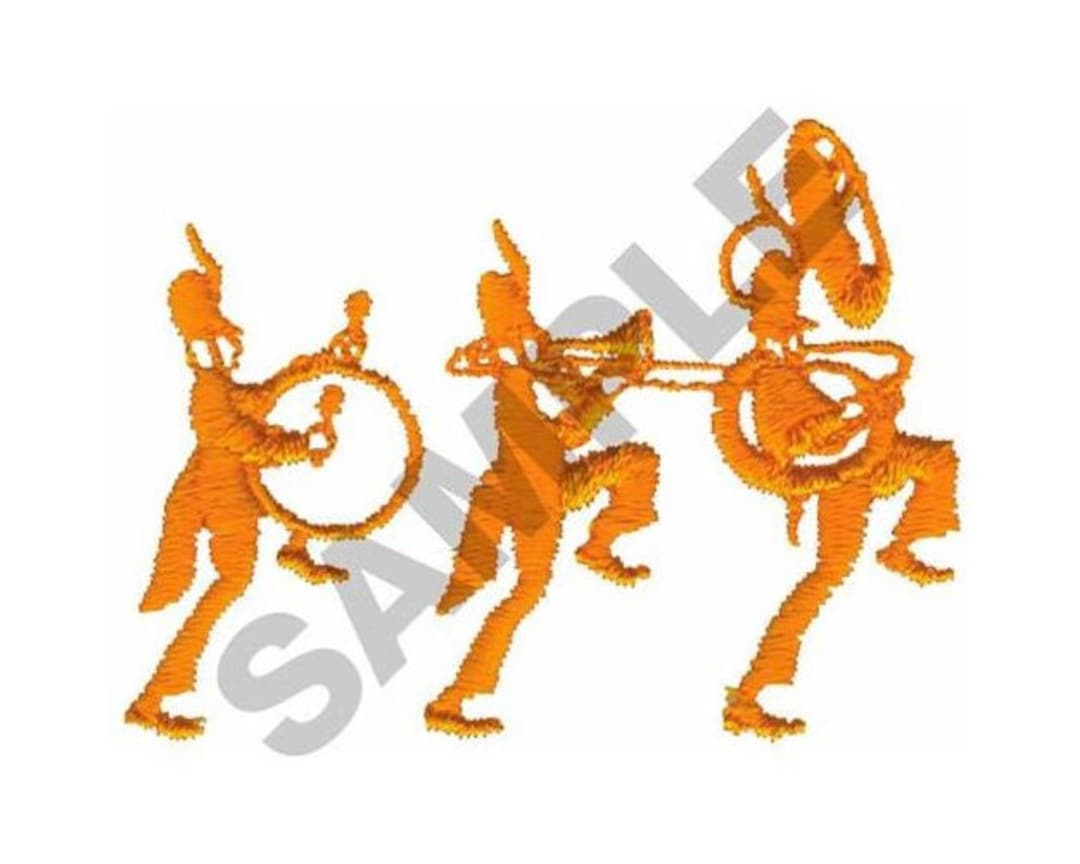 Marching Band - Machine Embroidery Design - Etsy