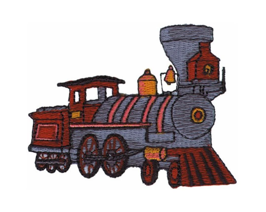 Train - Machine Embroidery Design - Etsy