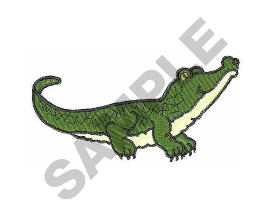 Alligator Machine Embroidery Design - Etsy