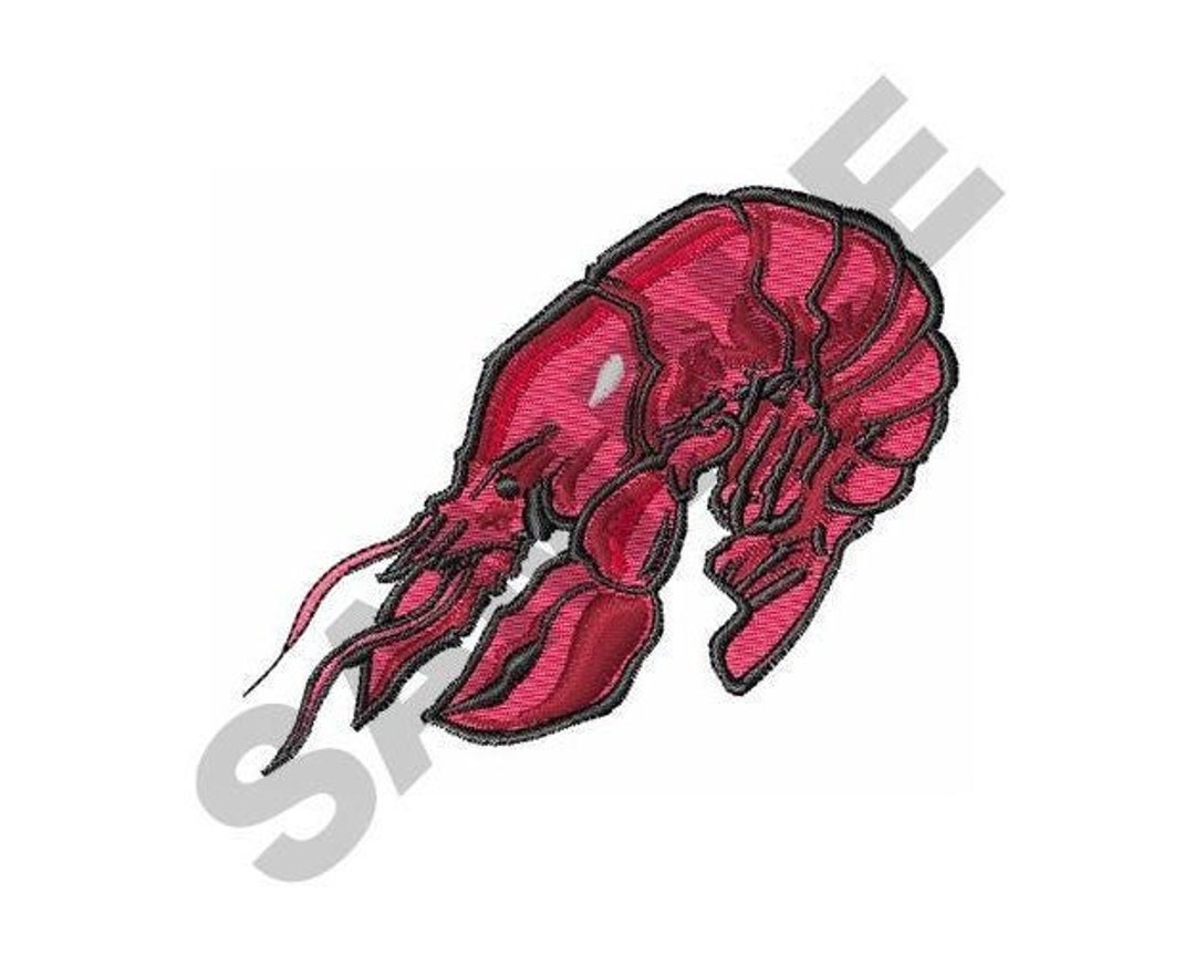 Crawfish Machine Embroidery Design - Etsy
