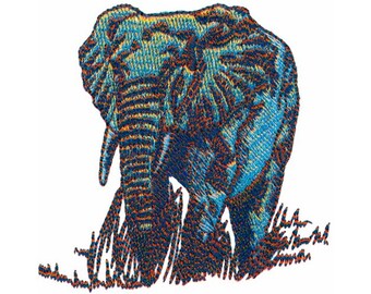Elephant Machine Embroidery Design - Etsy