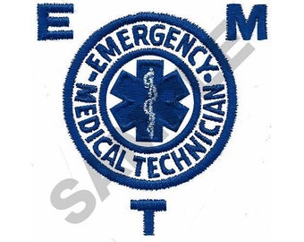 EMT Medic Paramedic Patch Embroidery Design Embroidery File Digital ...