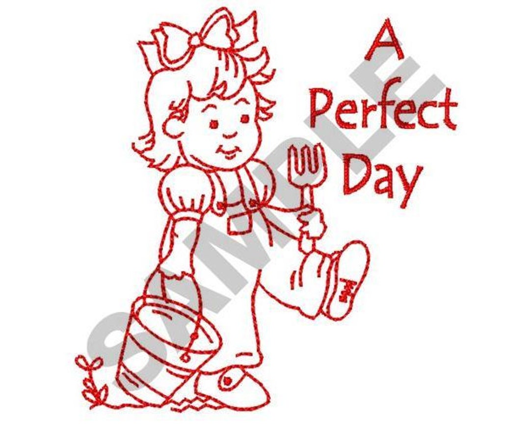 A Perfect Day Machine Embroidery Design - Etsy