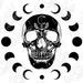 Lilith Skull - Lilith Symbol - Moon Phases - Instant Download - Svg ...