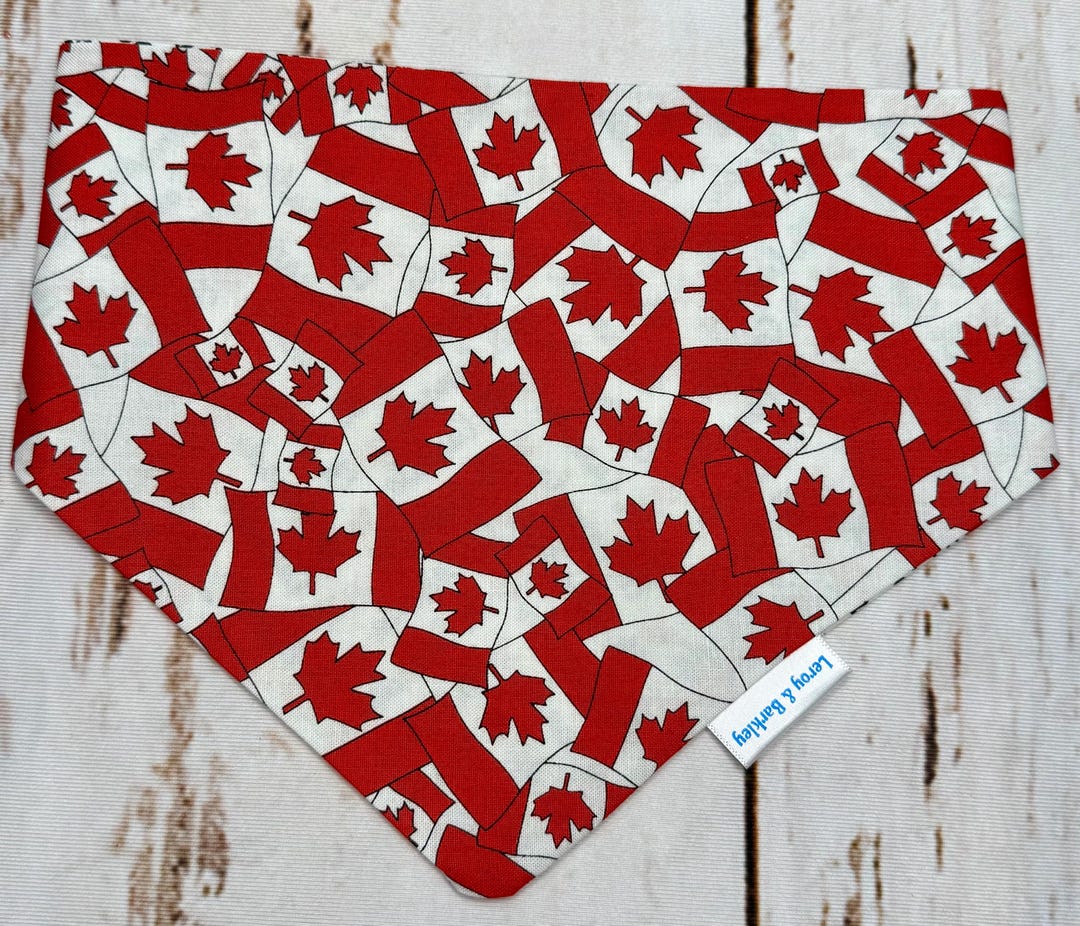 Canadian Flags Pet Bandana - Etsy