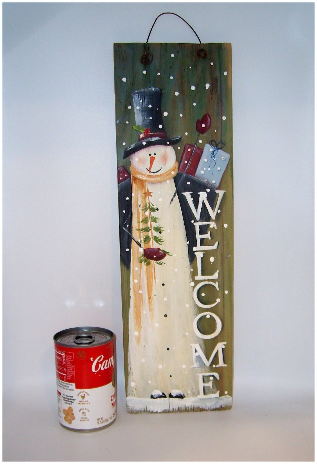 Snowman Wood Welcome Sign Outdoor Winter Welcome Porch Sign - Etsy