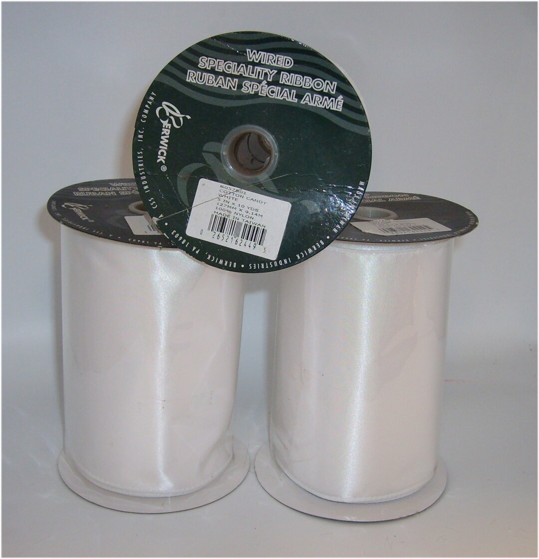 New Wired Wedding Bow Ribbon Wide Wire Edge Wedding Bouquet Florist ...