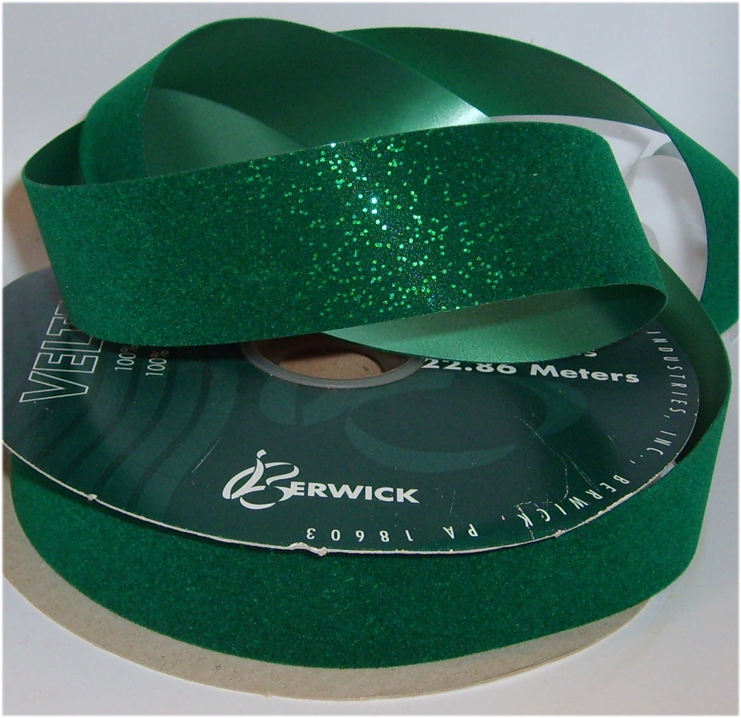 25 Yards Emerald Starlight Veltex Vlevet Wreath Ribbon - Etsy