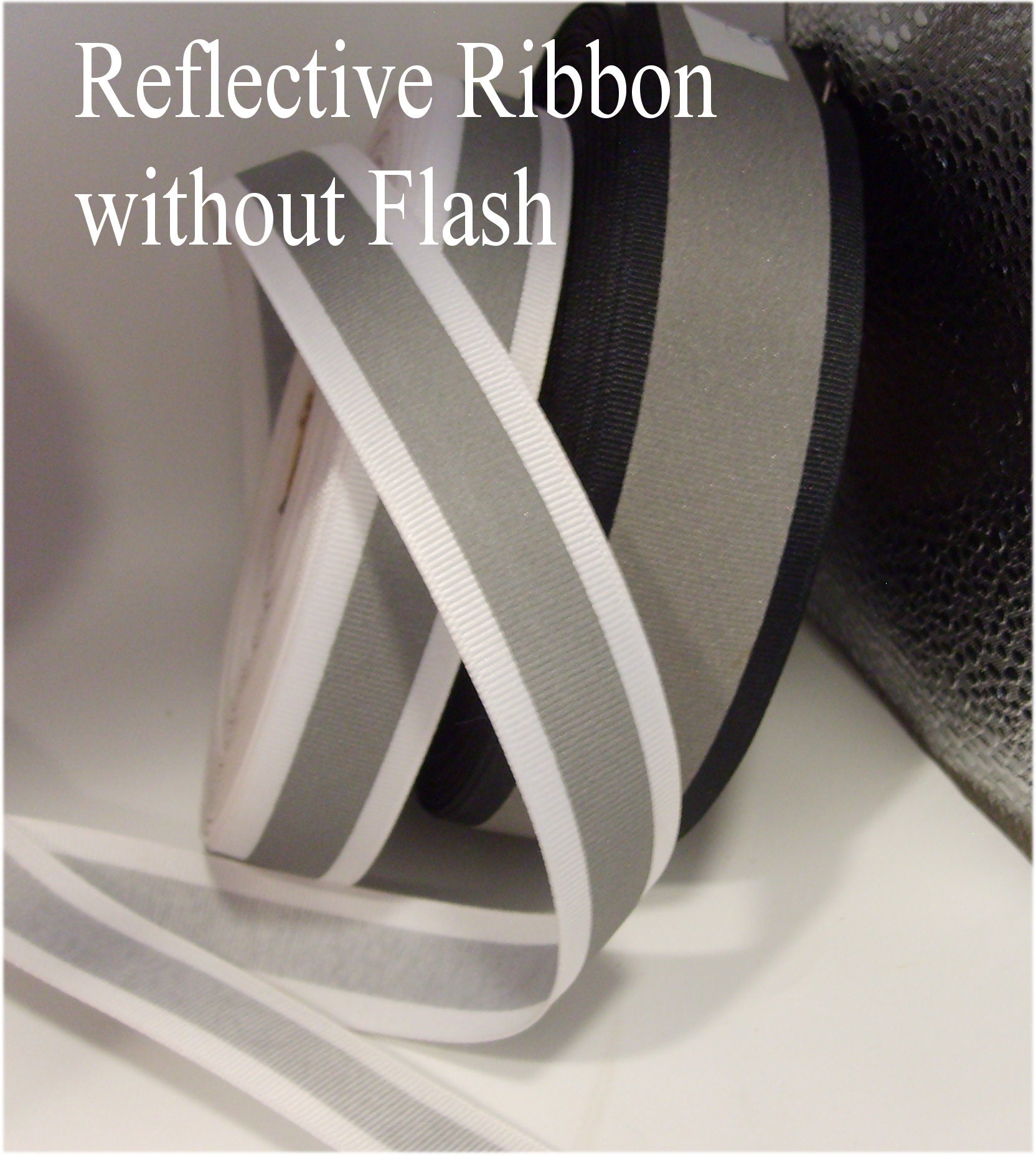 New Reflective Safety Ribbon Cut Strips for Coats Hats to Reflect Light ...