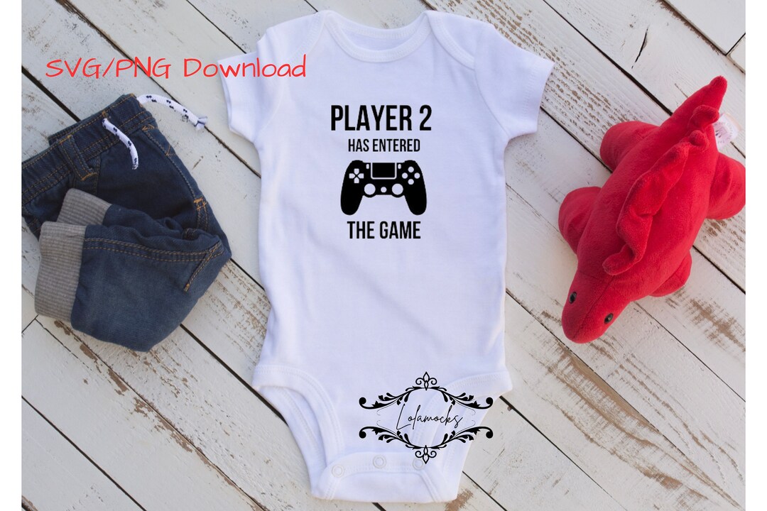 Player 2 Has Entered the Game SVG/PNG Downloadable File. Vector Cut ...