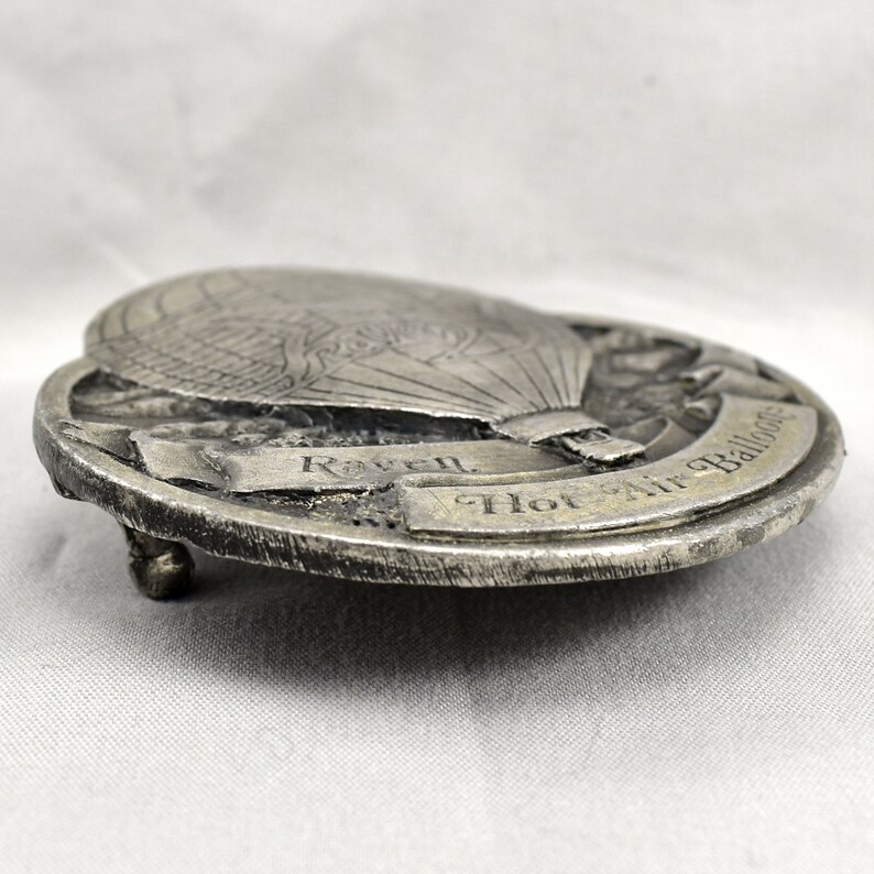 Vintage Belt Buckle 1978 Raven Hot Air Balloons USA Made by Bergamot ...