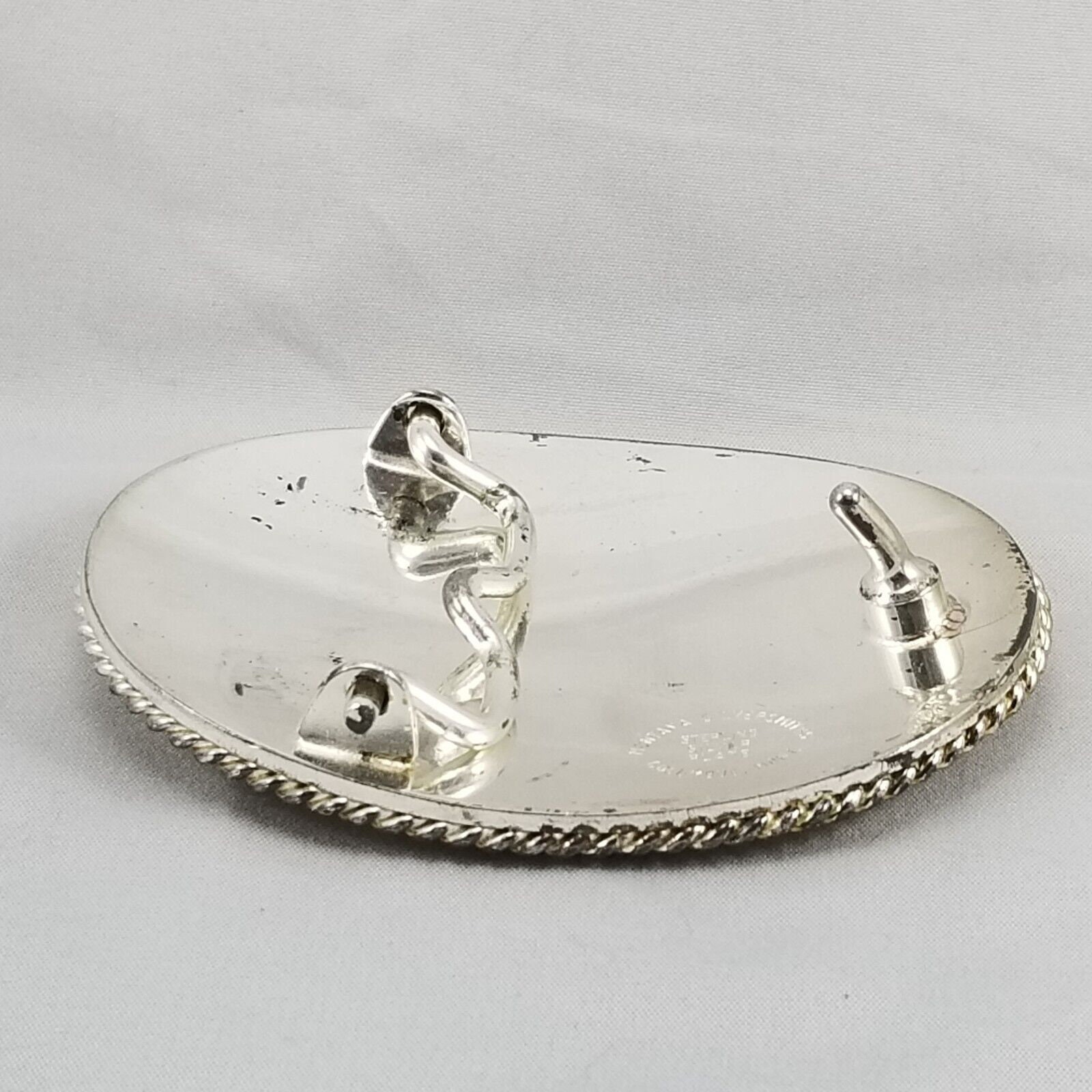 Vintage Belt Buckle Sterling Silver Plate Montana Silversmiths Western ...