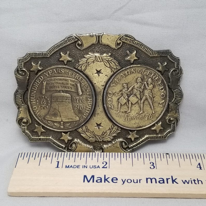 Belt Buckle 1976 Bicentennial of the United States 200 Years of Freedom ...