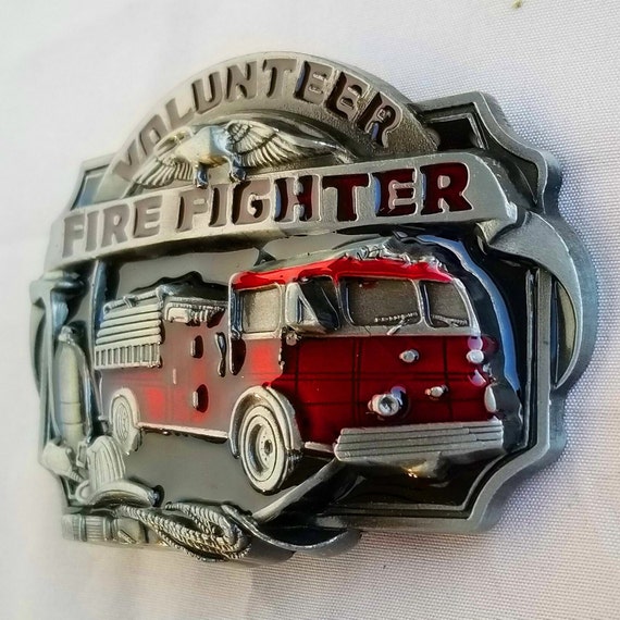 Belt Buckle Volunteer Fire Fighter Fire Department En… - Gem
