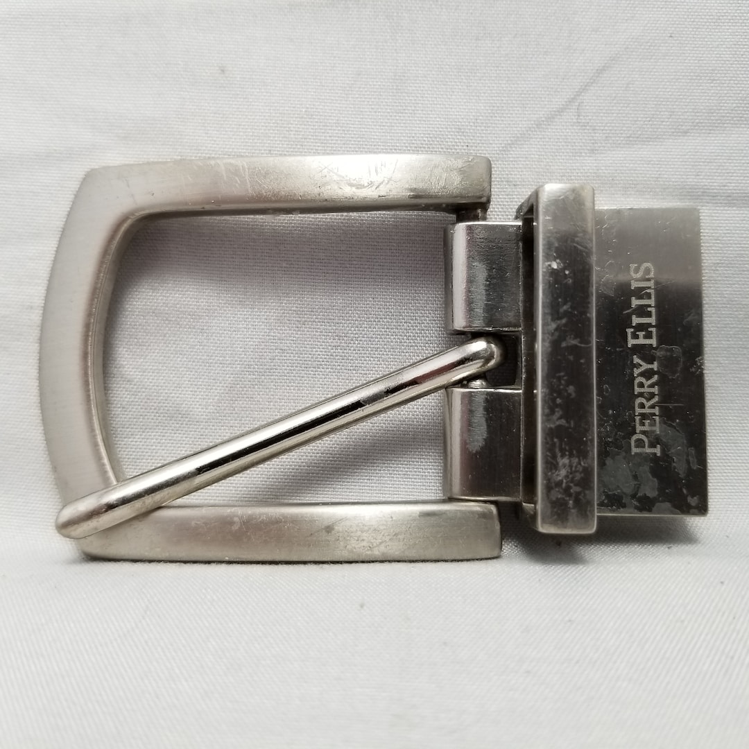 Vintage Perry Ellis Belt Buckle: Unisex Dress up Closure (1-1/8" Belt ...