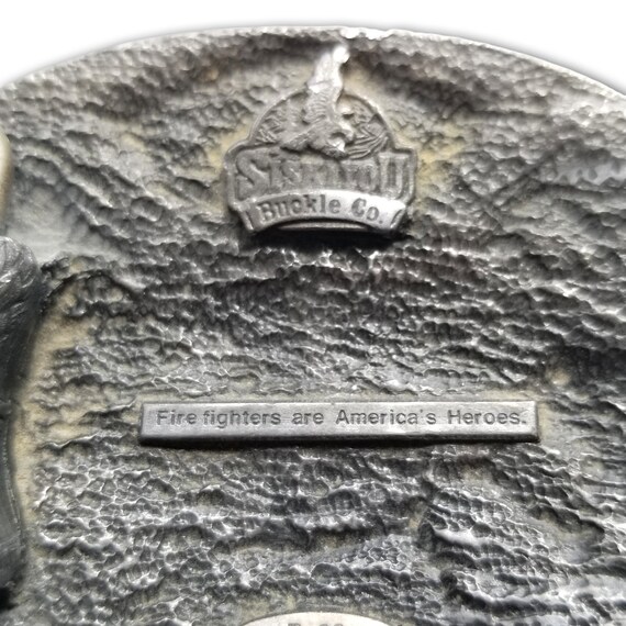 Vintage Belt Buckle 1991 Fire Department Fire Fighter… - Gem